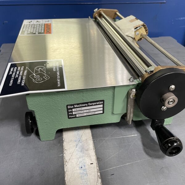 Label Gluer – Hand Driven : Glue Machinery Corp